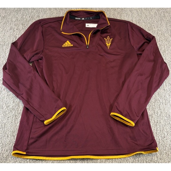 adidas | Sweaters | Adidas Arizona State Sun Devils Team Issue 4 Zip ...